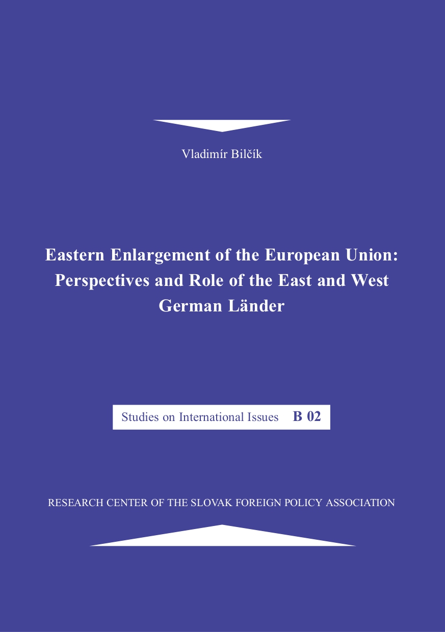Eastern Enlargement of the European Union: Perspectives and Role of the ...
